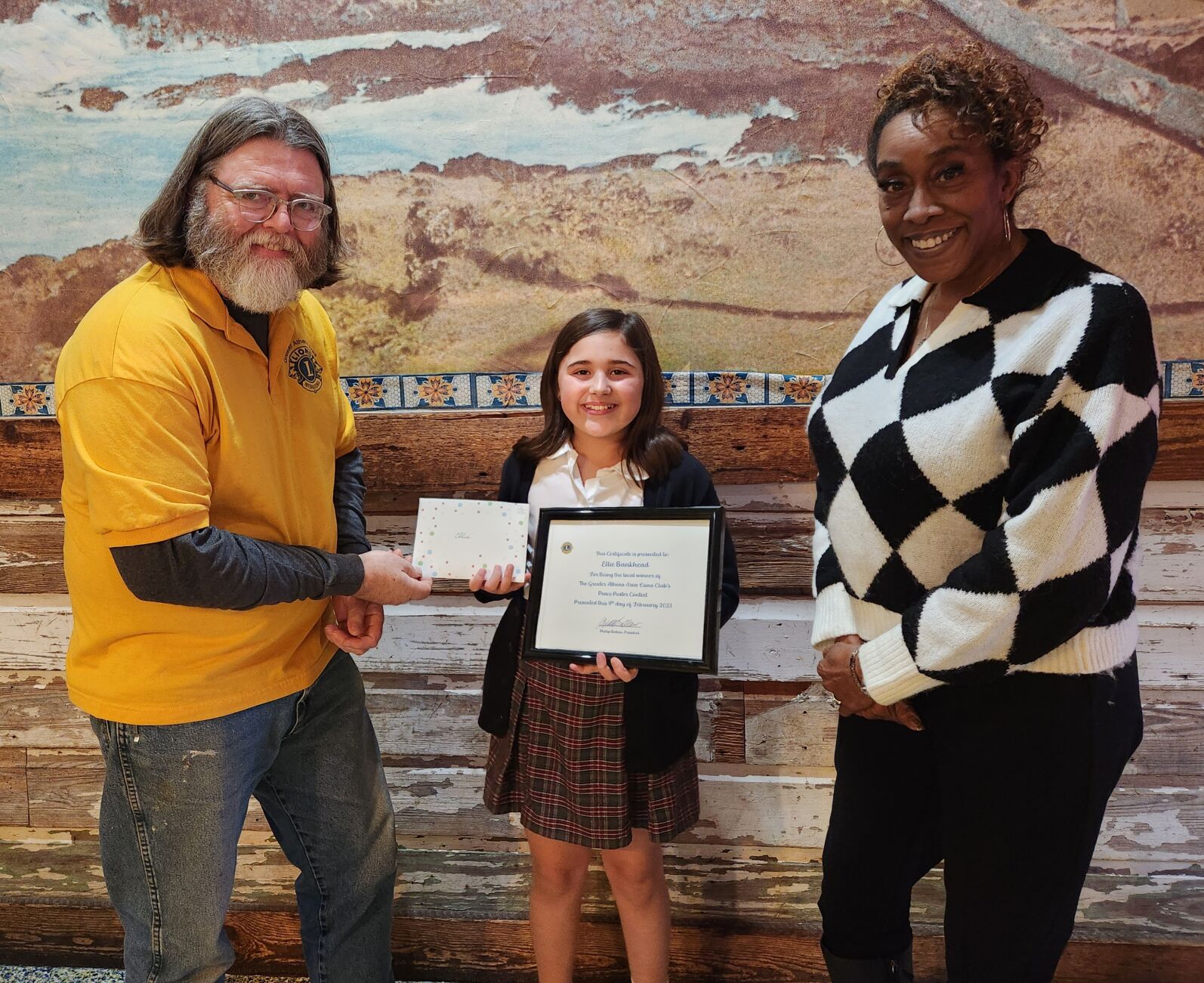 Lions Club awards Peace Poster prize | News | athensreview.com