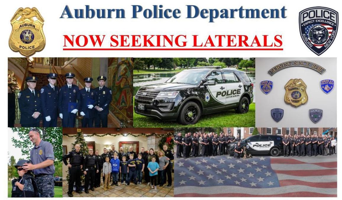 Auburn police seeking lateral transfer officers to join department