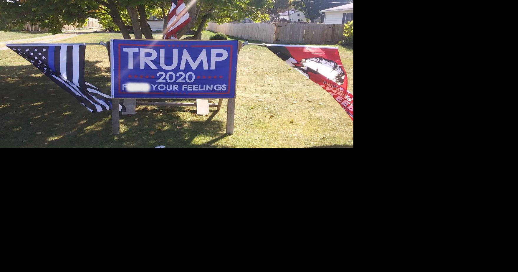 Pro-Trump sign with swear word raises eyebrows in Weedsport