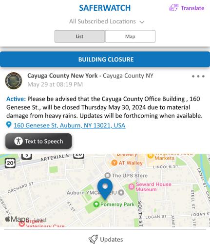 Cayuga County to provide public safety alerts through app
