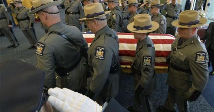 AP Gallery: Trooper David Cunniff's funeral