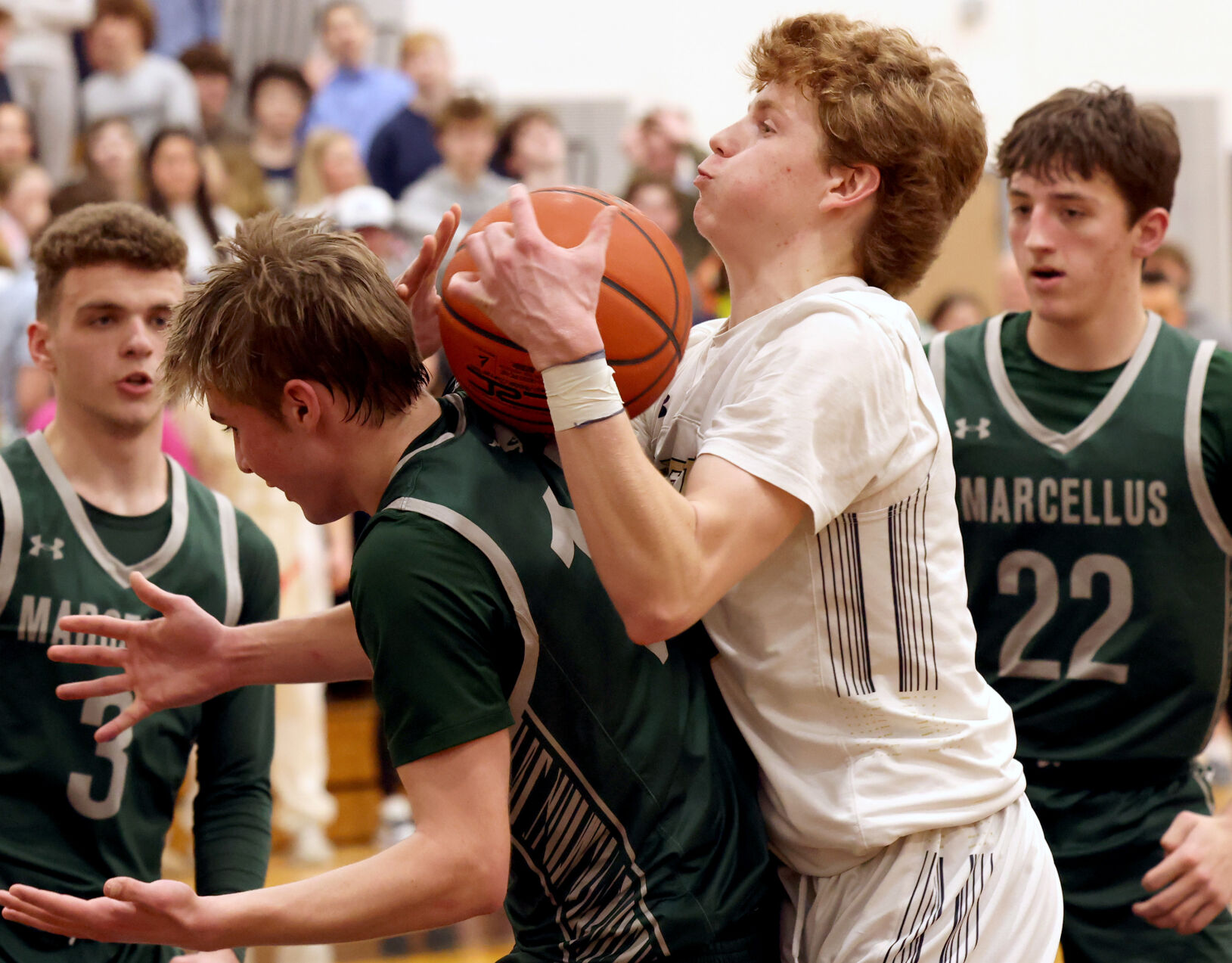 Marcellus holds Skaneateles boys basketball under 40 points for second time