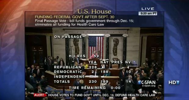 HOW THEY VOTED: House approves continuing resolution to fund government ...