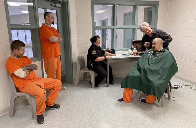 Gallery: Retired barber helps Cayuga County Jail inmates look their best