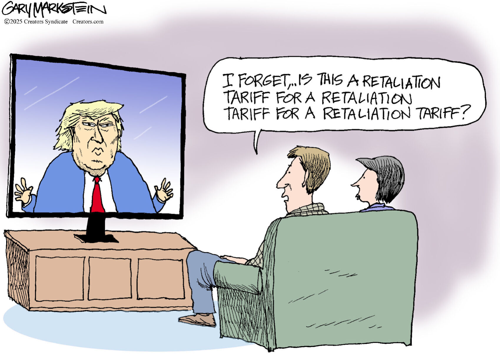 12 political cartoons tackle Donald Trump's tariffs