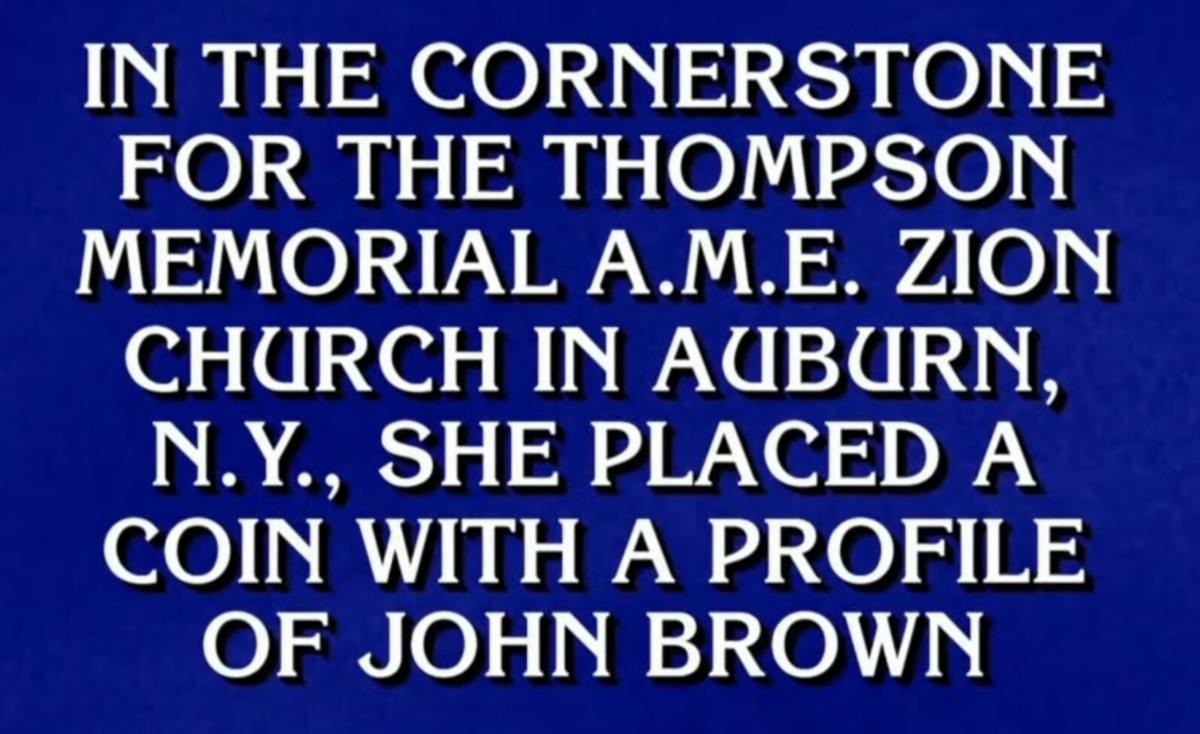 Auburn gets shoutout in Harriet Tubman 'Jeopardy' clue