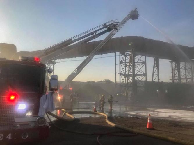 Crews battle scrap metal fire at Nucor in Auburn