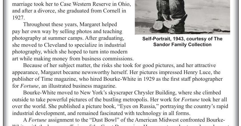 Newspapers in Education Women's History Month profile: Margaret Bourke ...