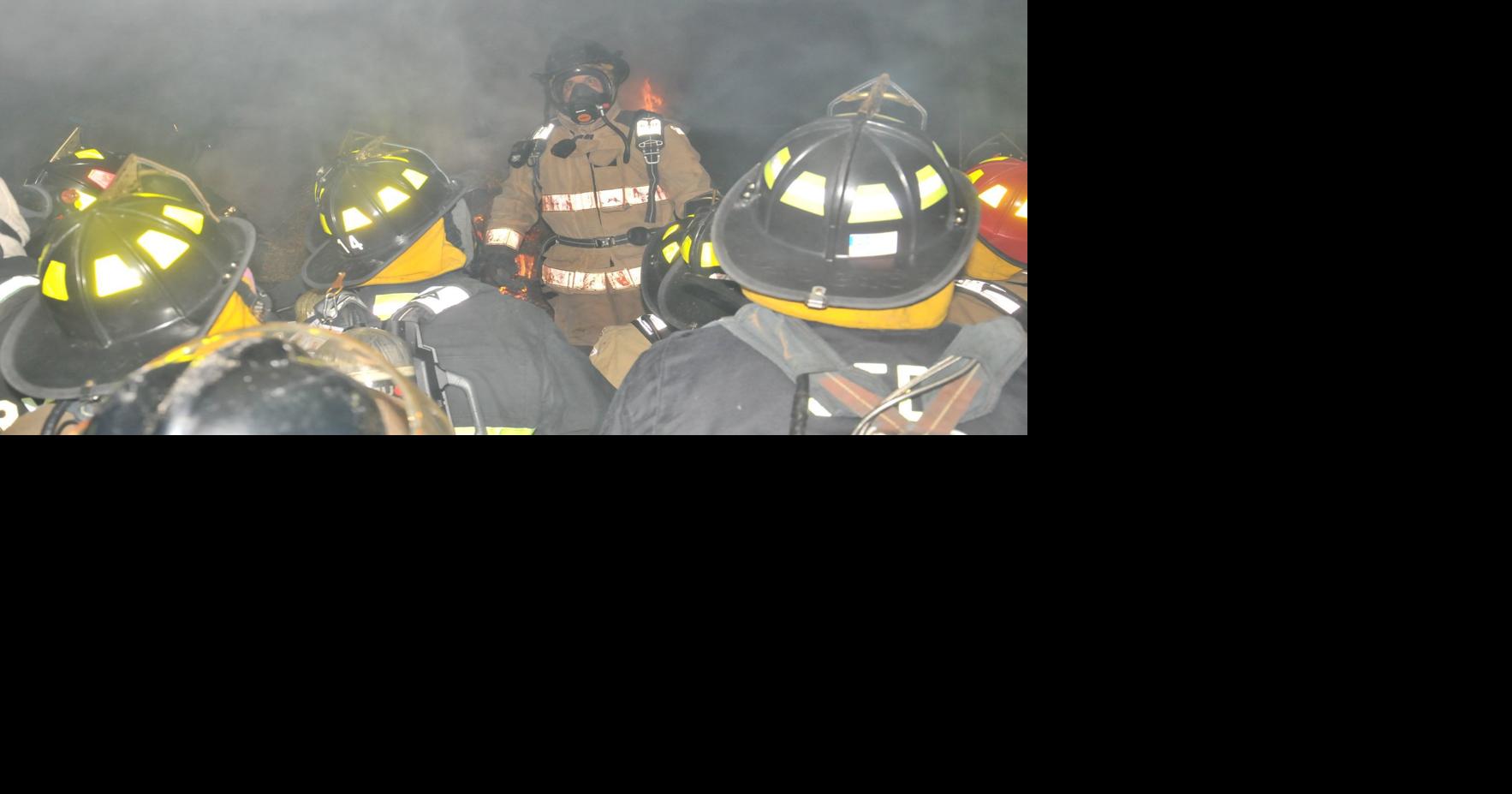 Volunteer firefighters take indoor emergency training in Auburn