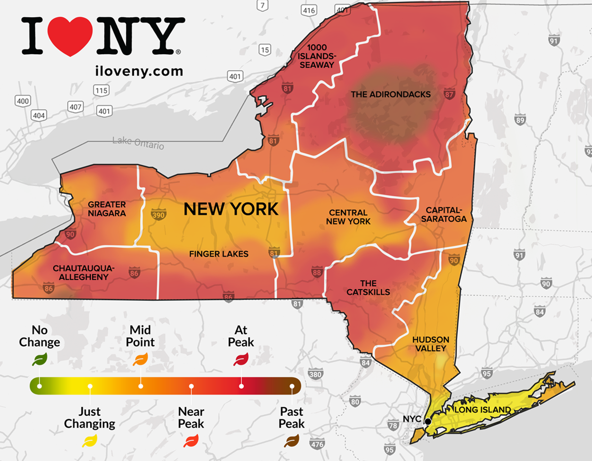 New York state fall foliage report for week of Oct. 12-18