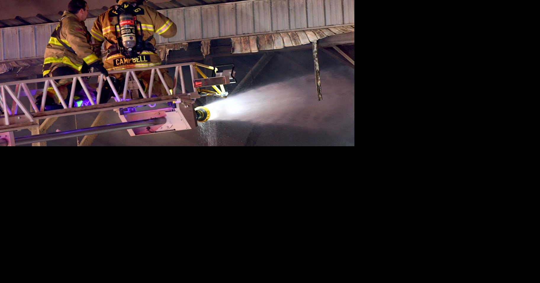 Firefighters battle grain fire at DuMond Farms