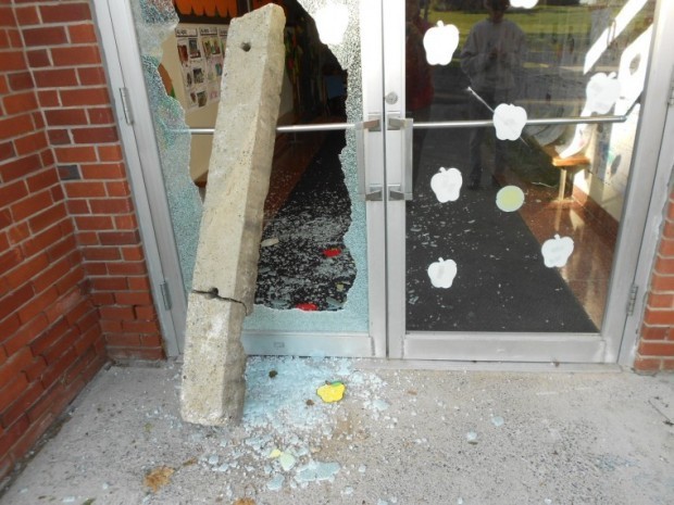 Skaneateles school window smashed in vandalism