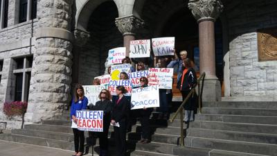 Colleen Deacon, Democratic women hold rally against Donald Trump, Rep ...