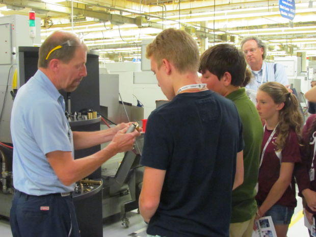 Students learn about manufacturing job possibilities