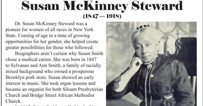 Newspapers in Education Black History Month profile: Susan McKinney Steward