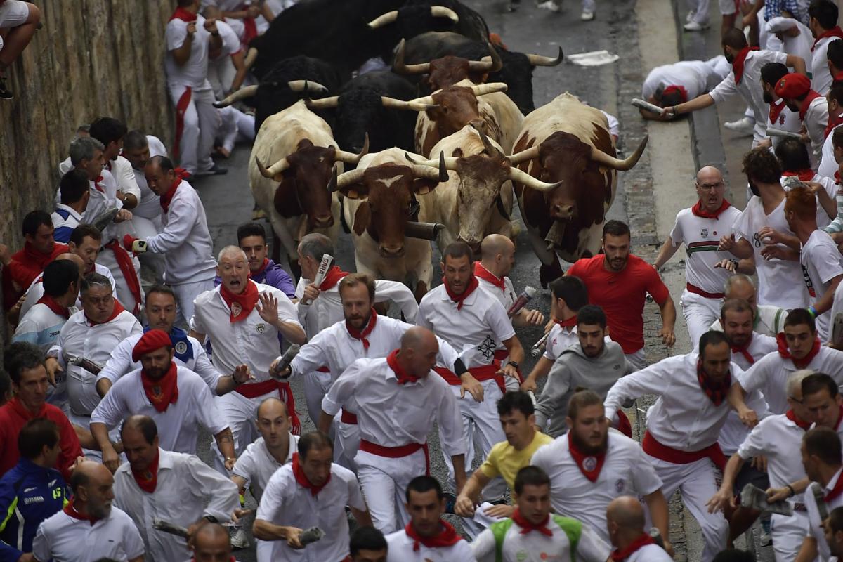 Running of the bulls scoreboard for Day 1: Bulls 4 - humans 0 | Local ...