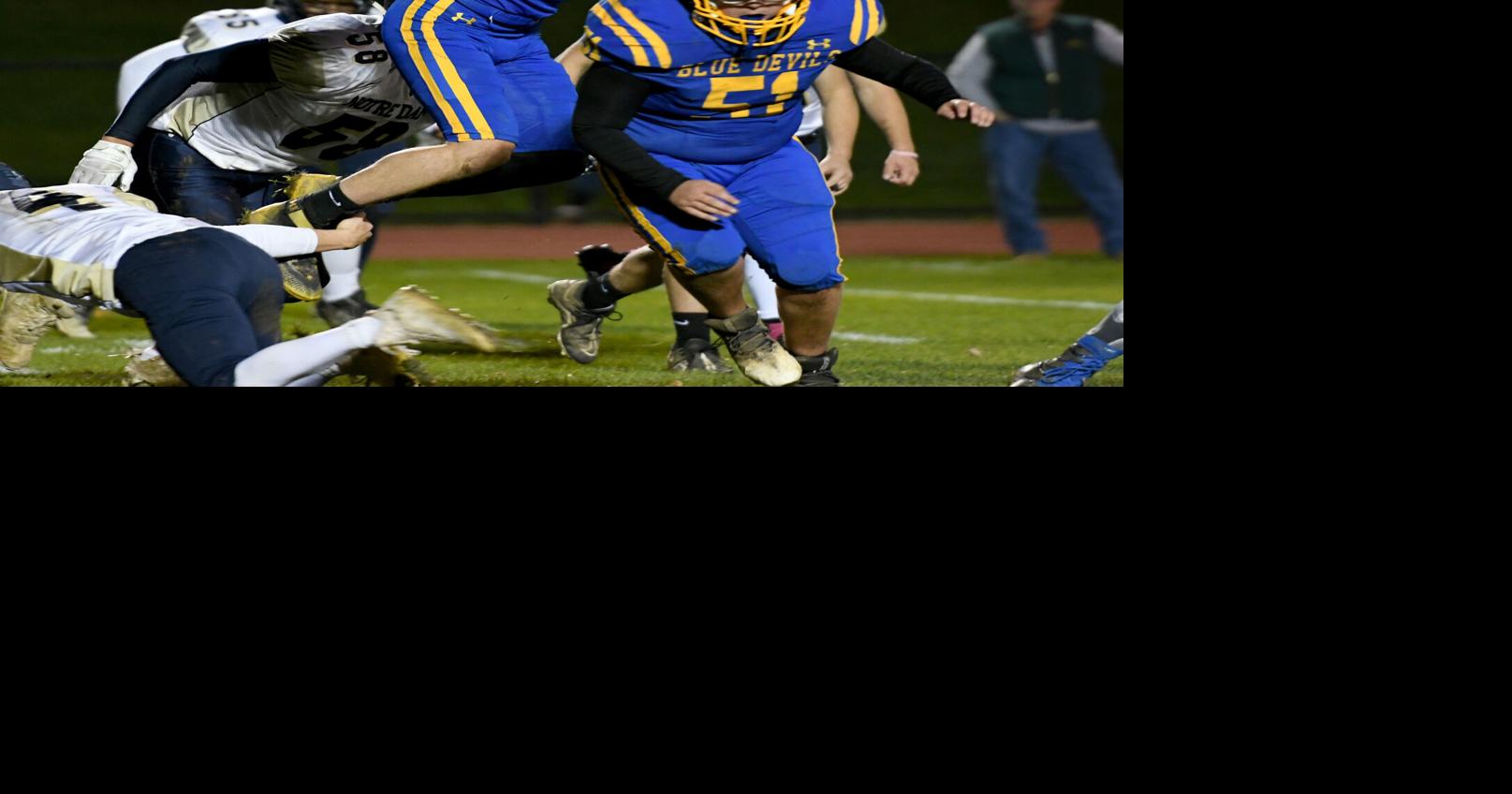 Cato-Meridian football ends losing skid, stomps Utica Notre Dame