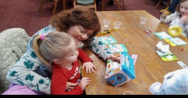 Children celebrate New Year's Eve at Skaneateles Library