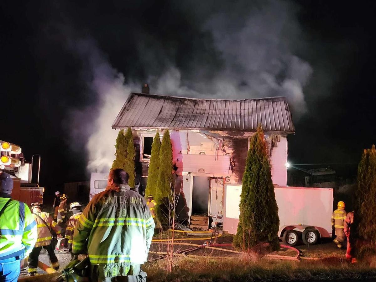 Vacant home in town of Montezuma destroyed by fire