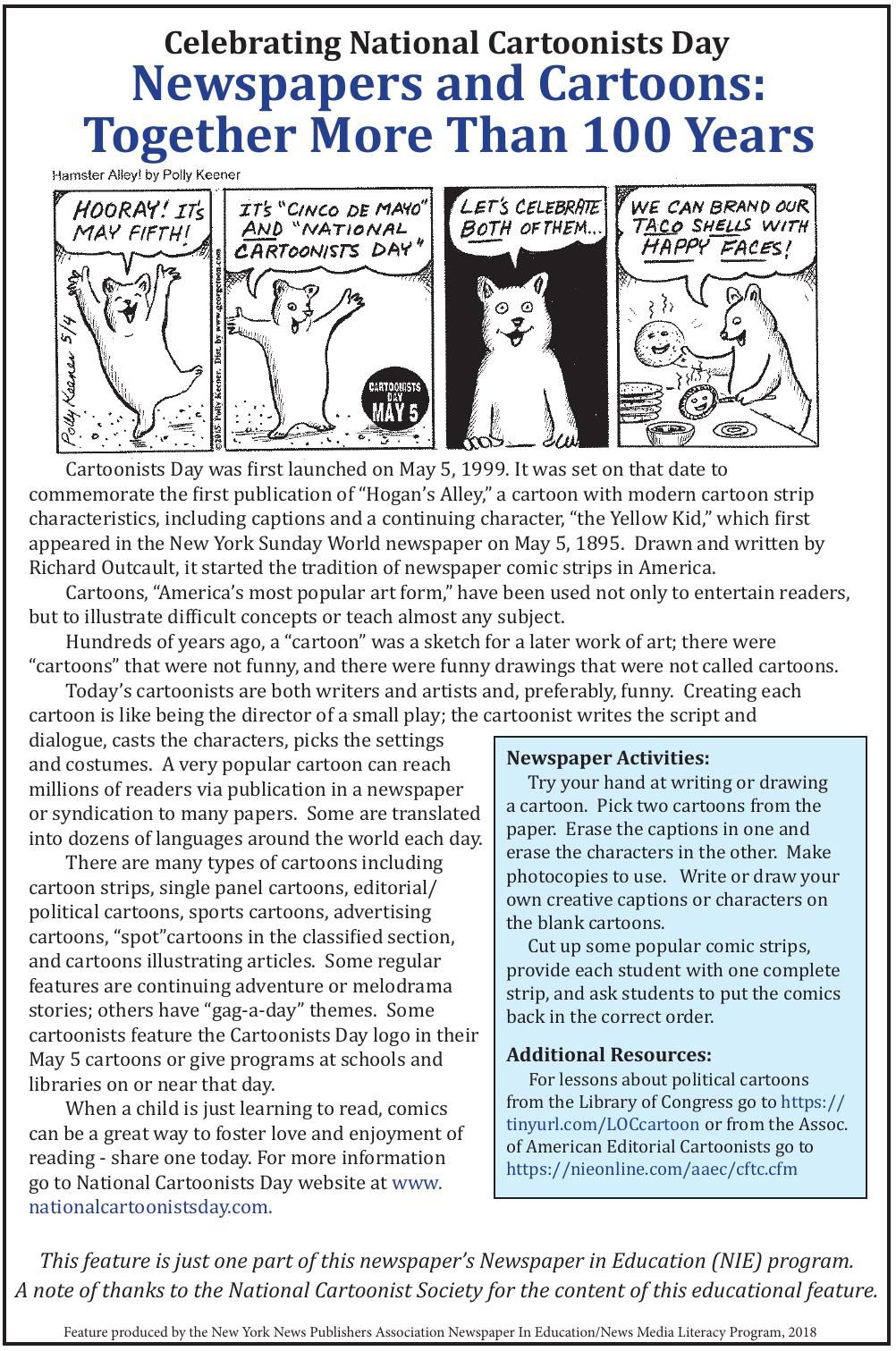 Newspapers in Education: National Cartoonists Day