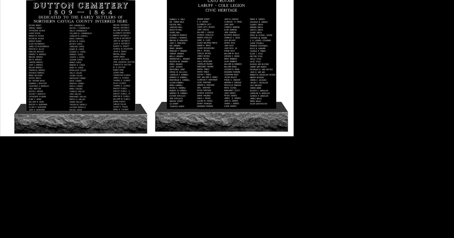 Cato Rotary Club planning Dutton Pioneer Cemetery monument