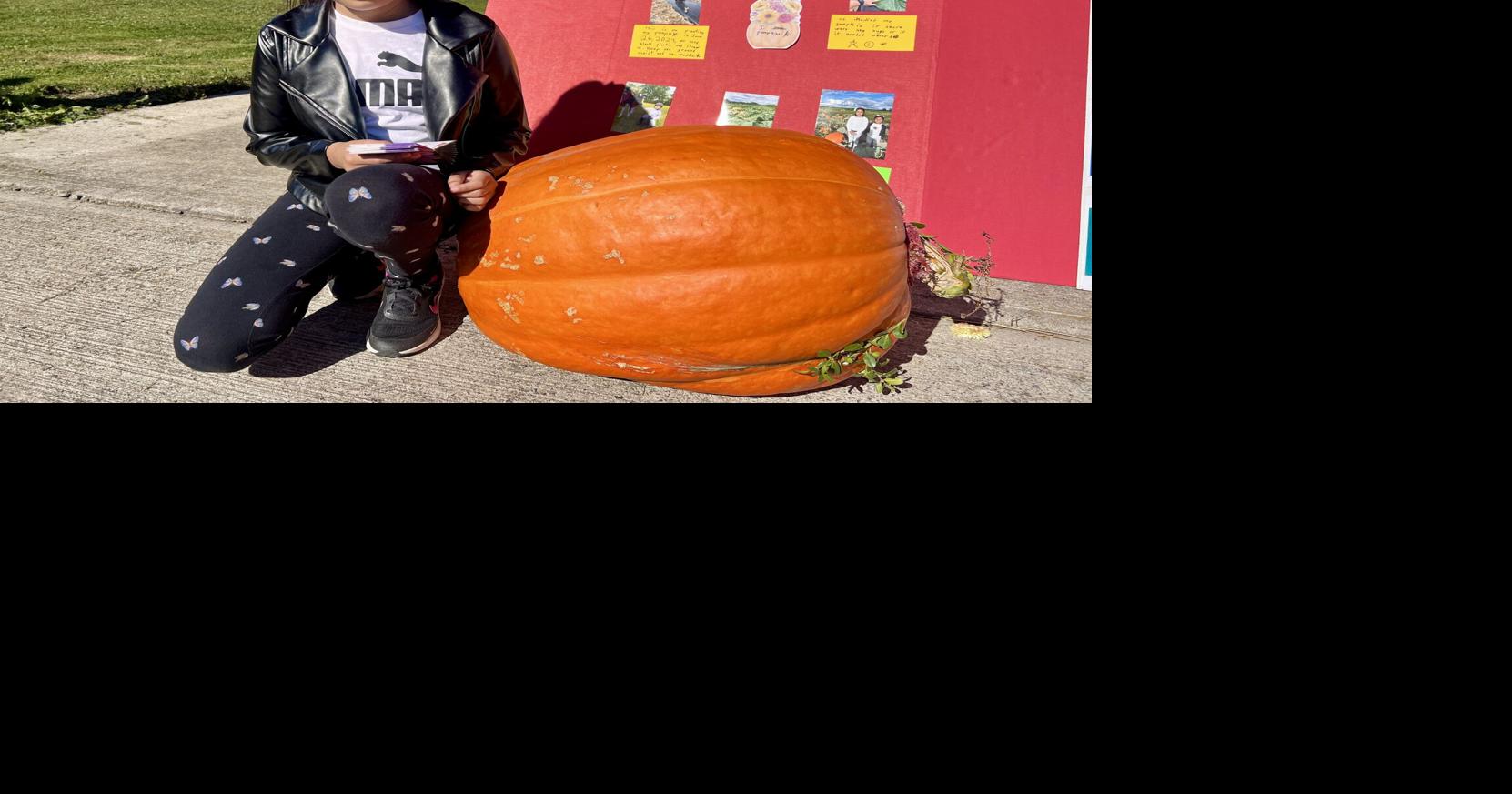 Union Springs girl, 9, grows Cayuga County's biggest pumpkin
