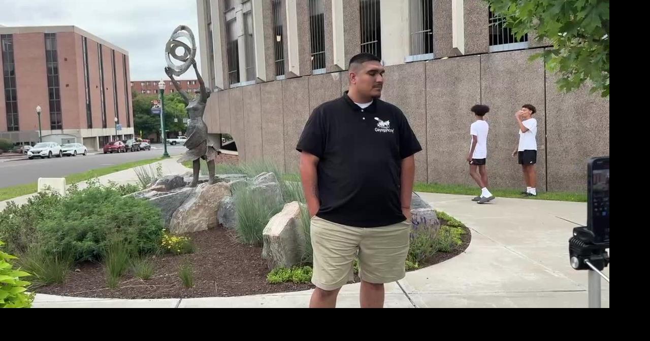Traditional Cayuga Nation shows support for Auburn sculpture