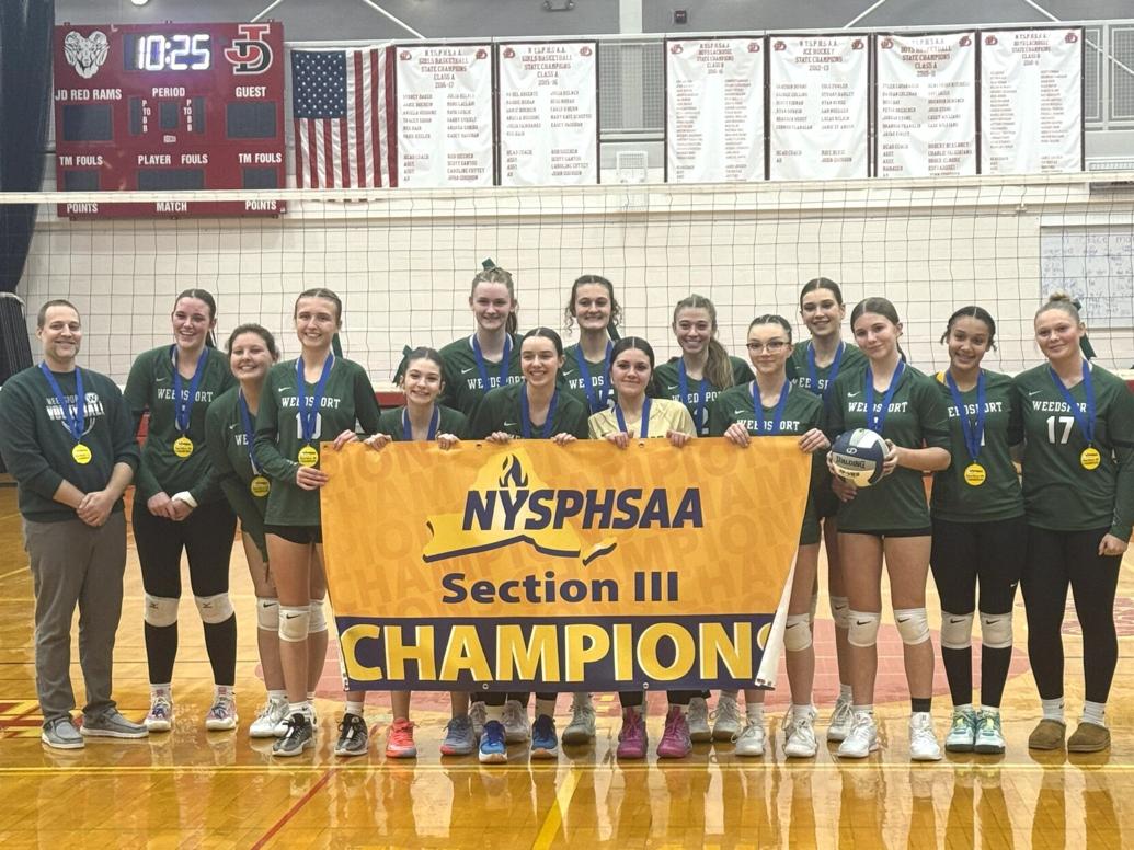 Weedsport volleyball beats Hamilton in Section III final