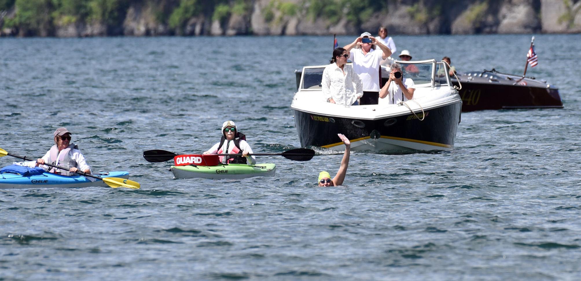 DeWitt swims 16-mile length of Skaneateles Lake (photos)