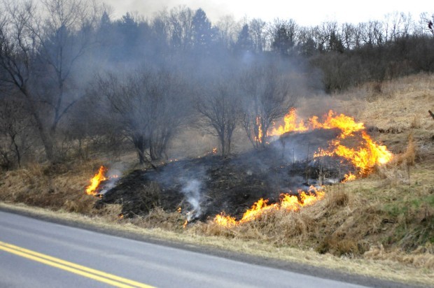 Grass fires in southern Cayuga County called suspicious