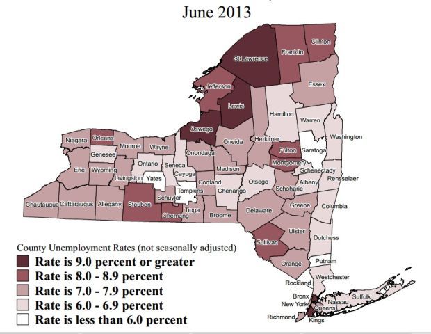 Jobless rate in upstate New York drops more than one point from June ...
