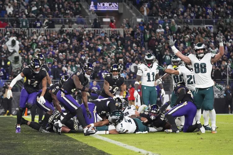 Ravens fall to Eagles 24-19 behind Philadelphia defense, Tucker's ...