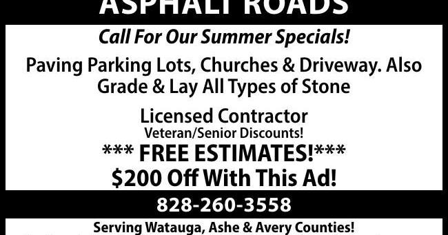 PAVING AT YOUR SERVICE | Blacktop & Paving | averyjournal.com