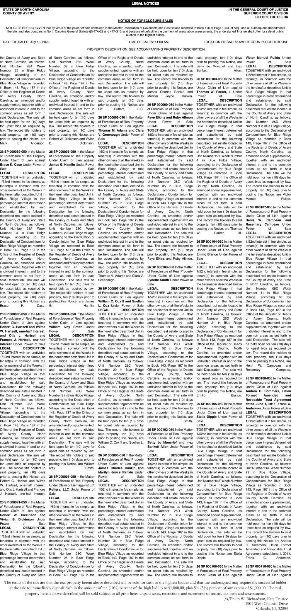 Page | Public Notices | averyjournal.com
