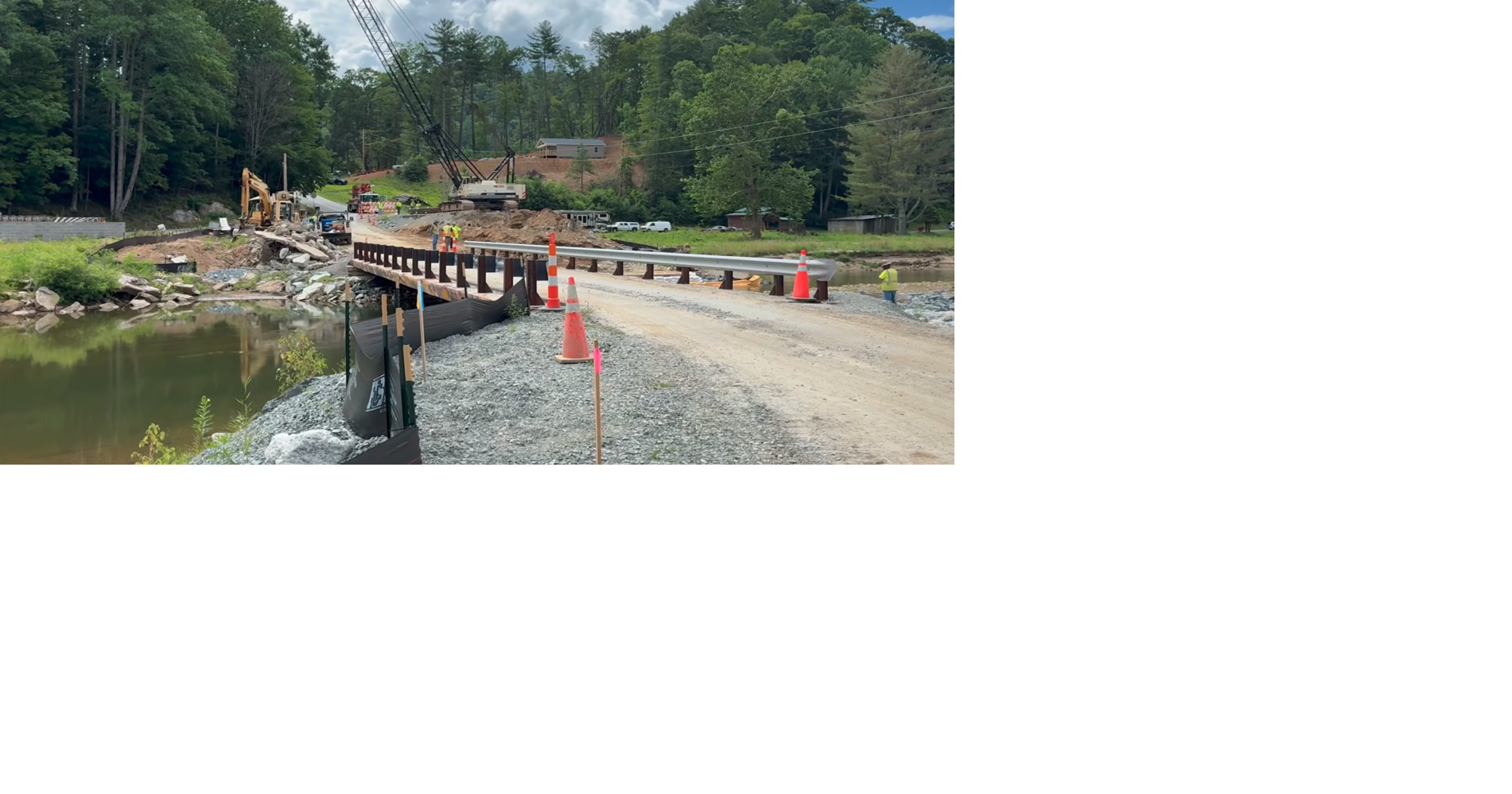 One year after Hurricane Helene, road and bridge repairs continue ...