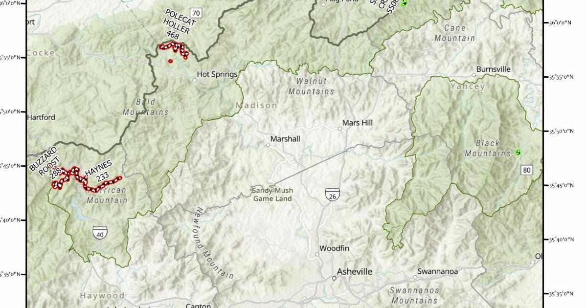 Pisgah National Forest reopens some trails and roads on the Appalachian ...