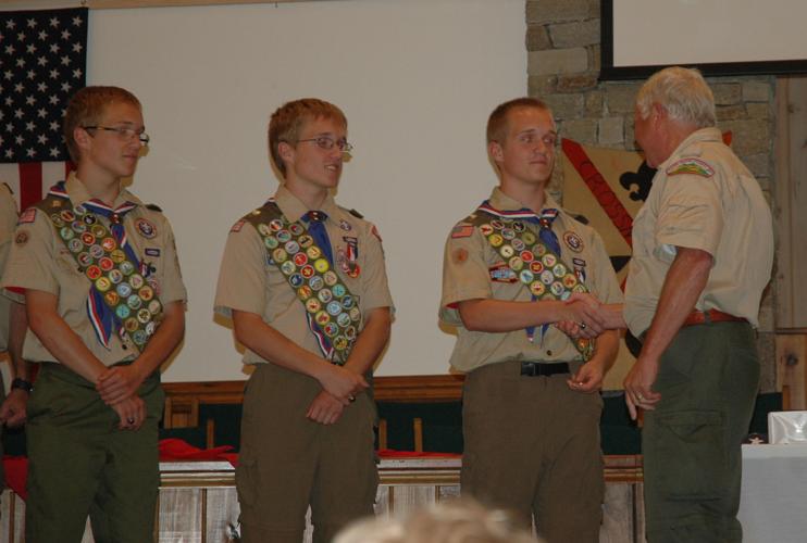 Triple Eagle: Clark triplets earn Eagle Scout rank | News ...