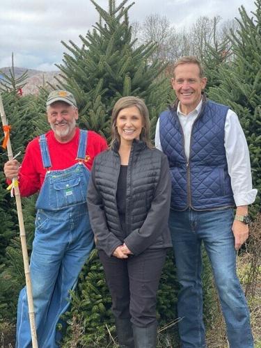 U.S. Senate candidate Ted Budd shops for Christmas tree in Newland ...