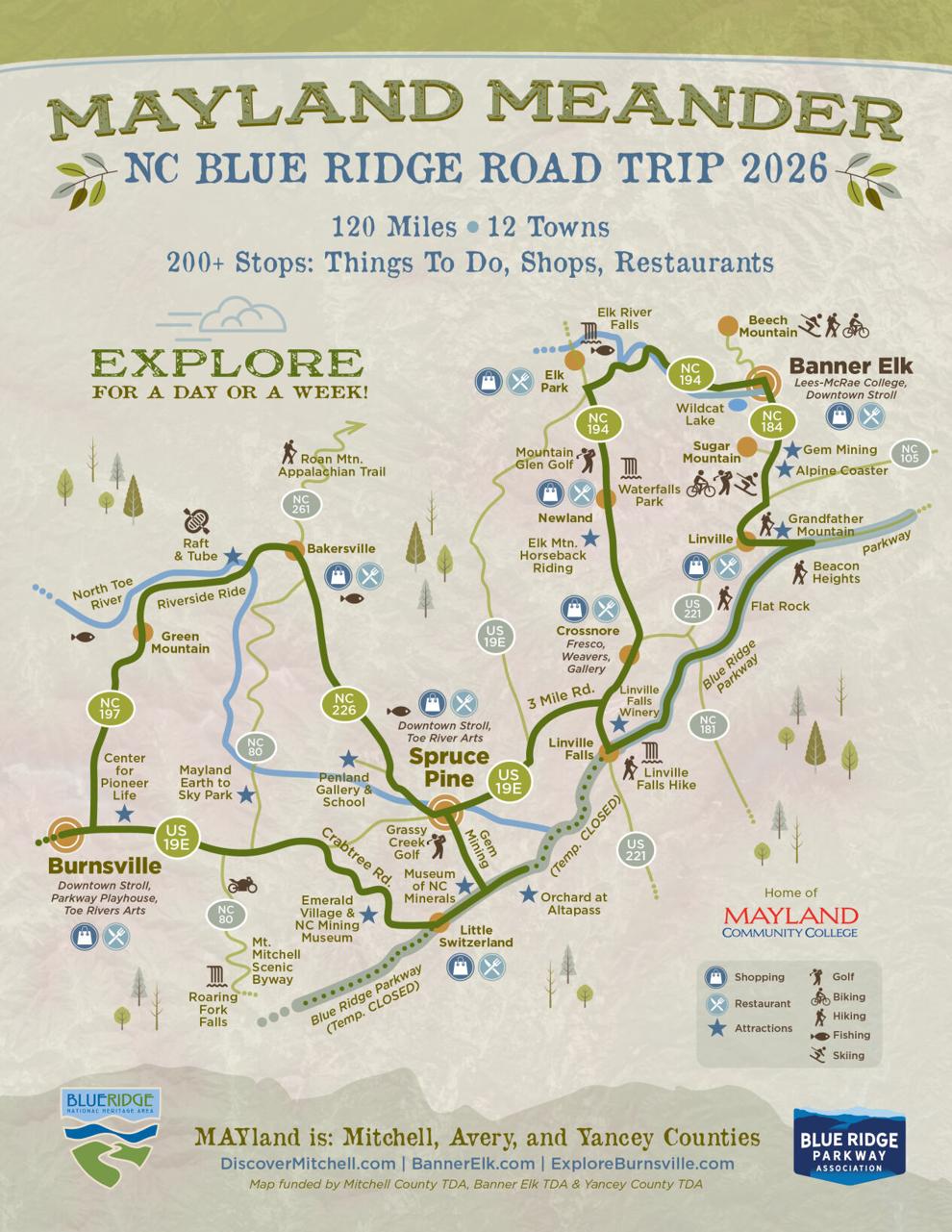 Mayland Meander Road Trip Map promotes region | Community ...