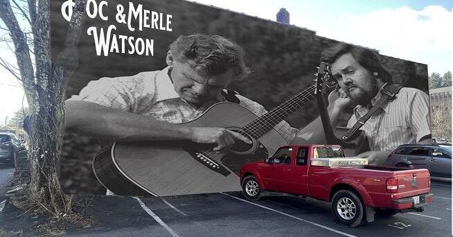 Boone Town Council approves final Doc and Merle Watson mural rendering ...