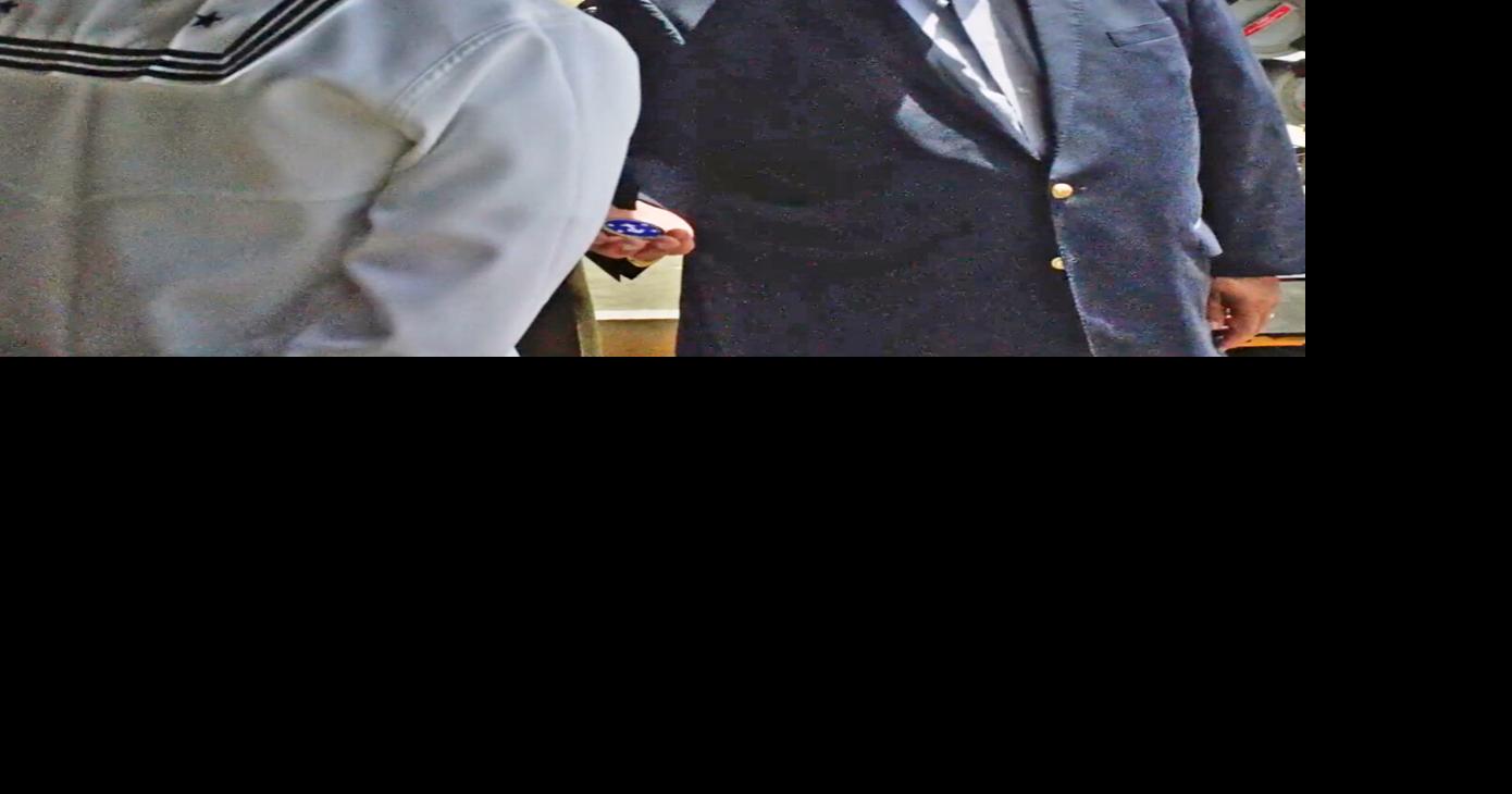 Avery native Powell meets US Secretary of the Navy during service in ...