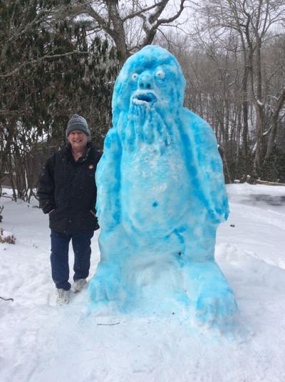 Bonnie Gordon creates ‘Snow Sasquatch’ | News | averyjournal.com