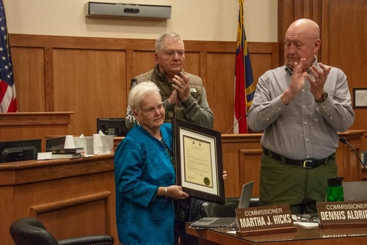Commissioners recognize Hicks at final meeting as board member ...