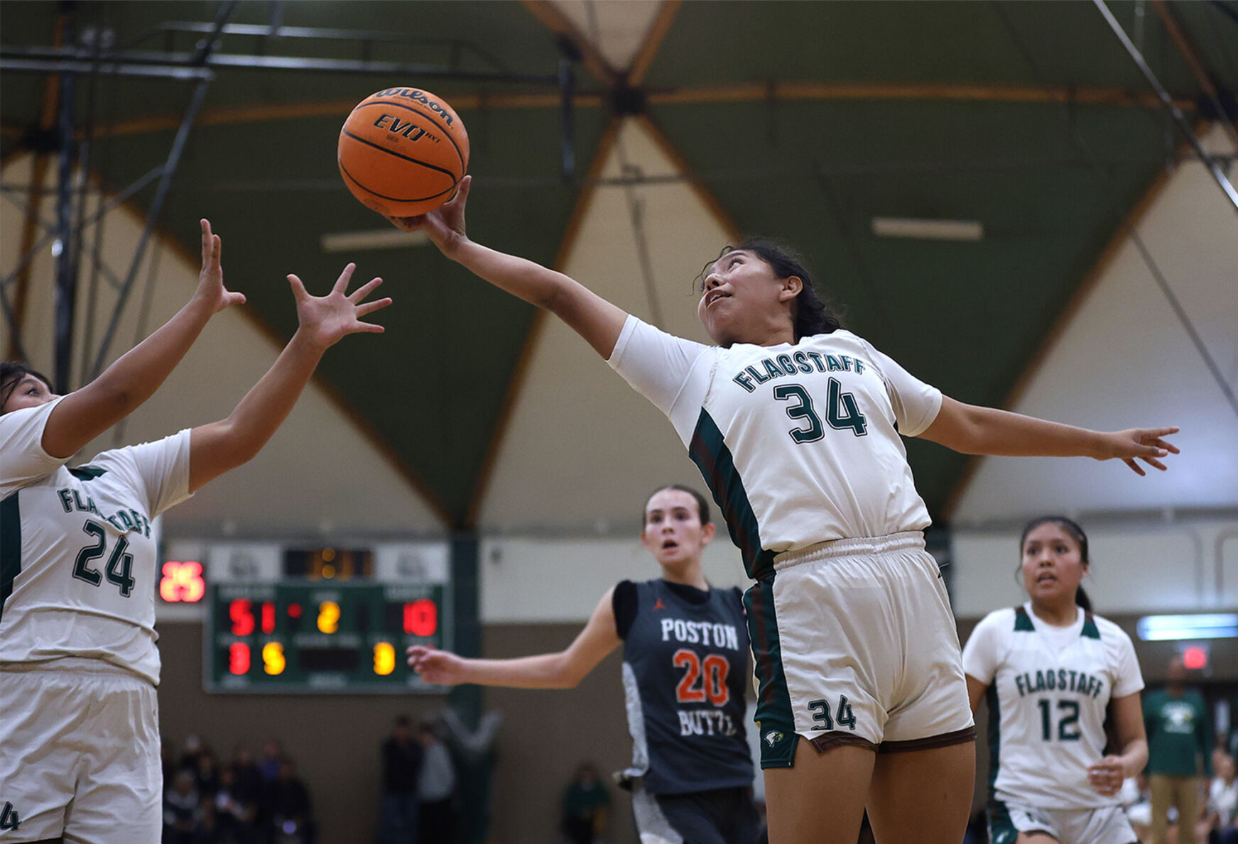 Flagstaff girls basketball lights up scoreboard in home opener in dome ...