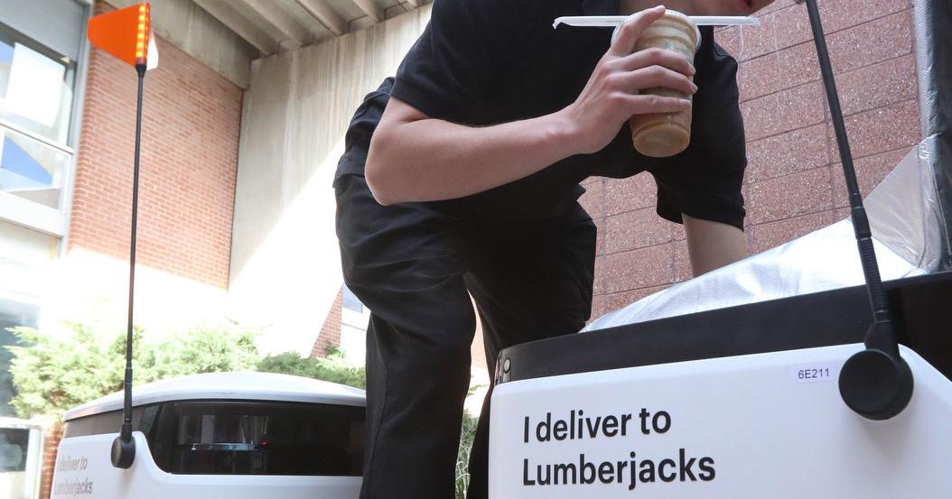 Positives, negatives cited by NAU students on delivery robots | Local ...