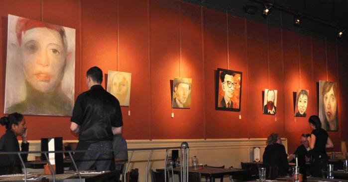 Artist Mike Frick's fading faces on display downtown | Lifestyles ...