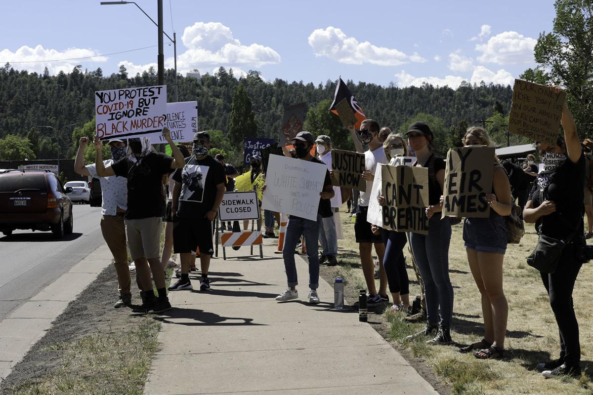 People in Flagstaff protest death of George Floyd, police brutality ...