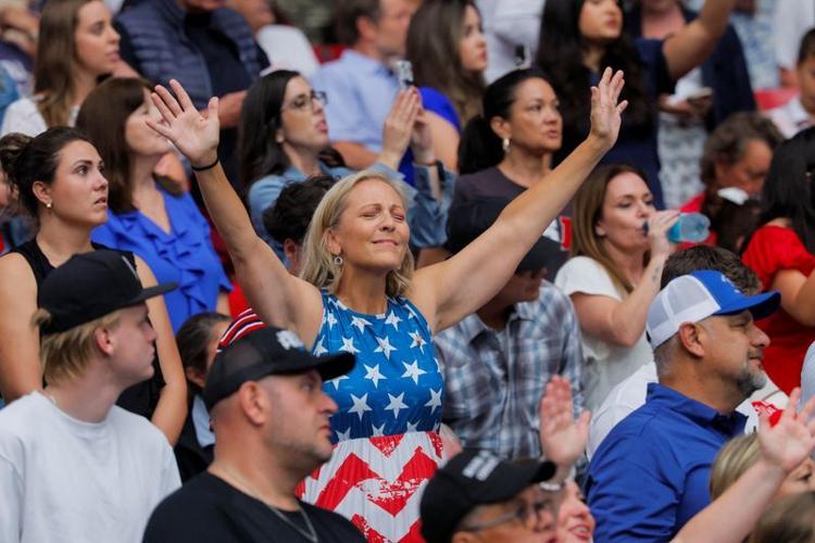 Memorial service for slain conservative commentator Charlie Kirk, in ...