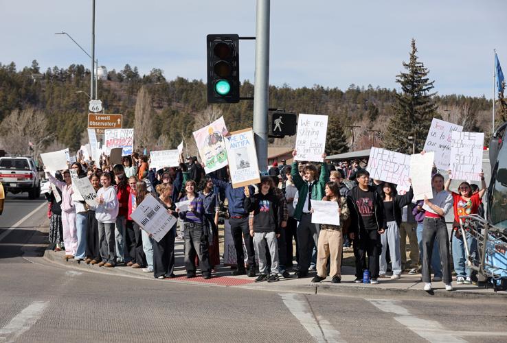 Flagstaff High School students lead anti-ICE protest in solidarity of ...
