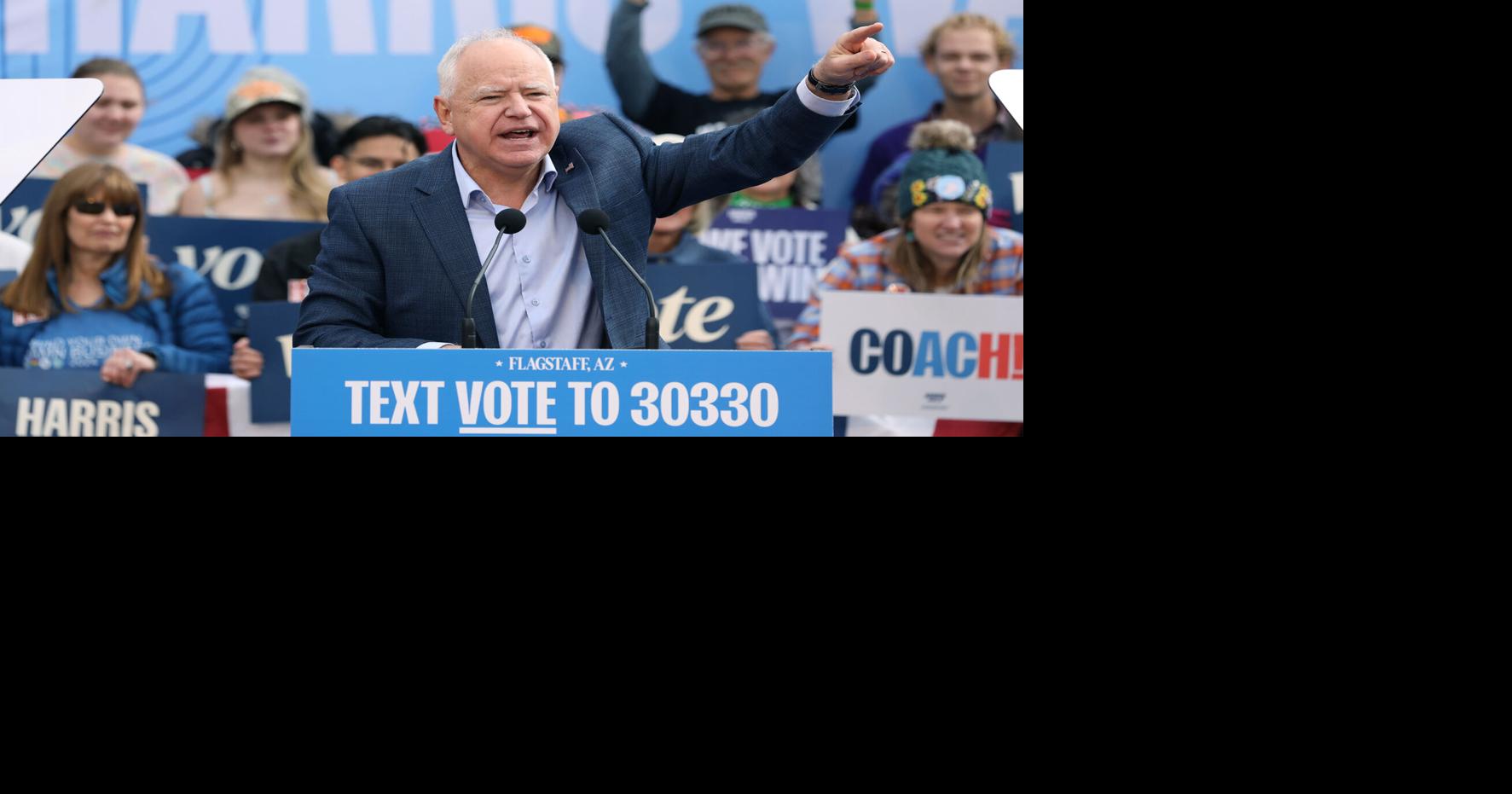 Gallery: Candidate for vice president Tim Walz visits Flagstaff during ...